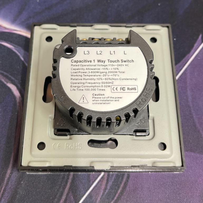 Smart Home Intelligent Touch Switch & Socket, Capacitive 1 Way Touch ...