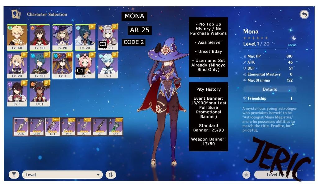 SOLO MONA ( GENSHIN IMPACT ) SURE PROMOTIONAL BANNER, Video Gaming ...