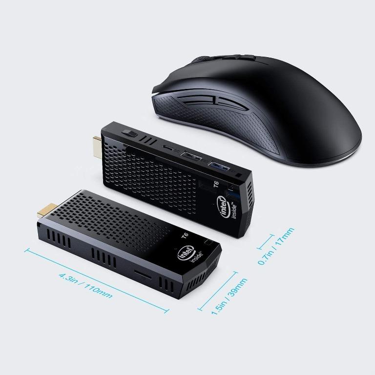 Terryza Fanless Mini PC,Intel Atom Z8350 Computer Stick Windows 10 Pro ...