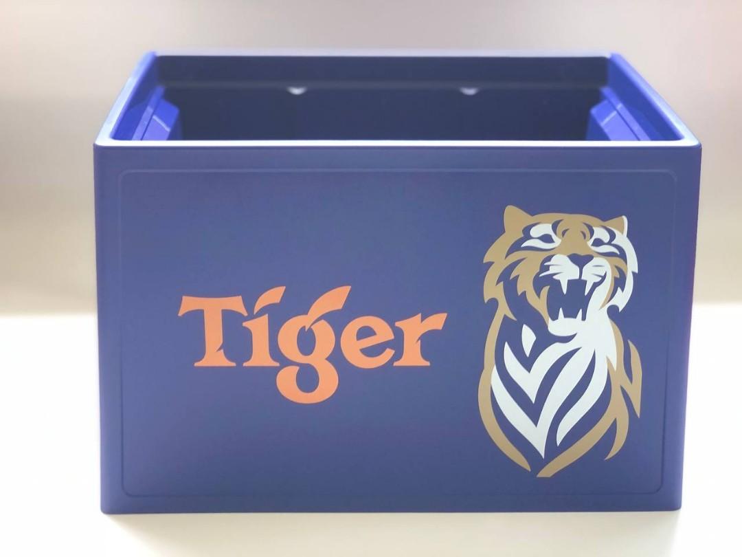 Tiger Beer Bottle Crate, Food & Drinks, Alcoholic Beverages on Carousell
