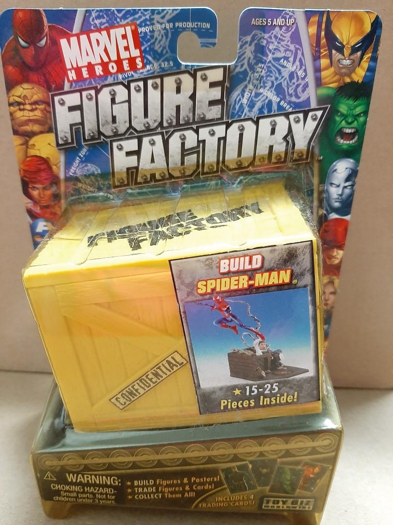 ToyBiz Marvel Heroes Figure Factory Series 1 Spider Man Built Spiderman ...