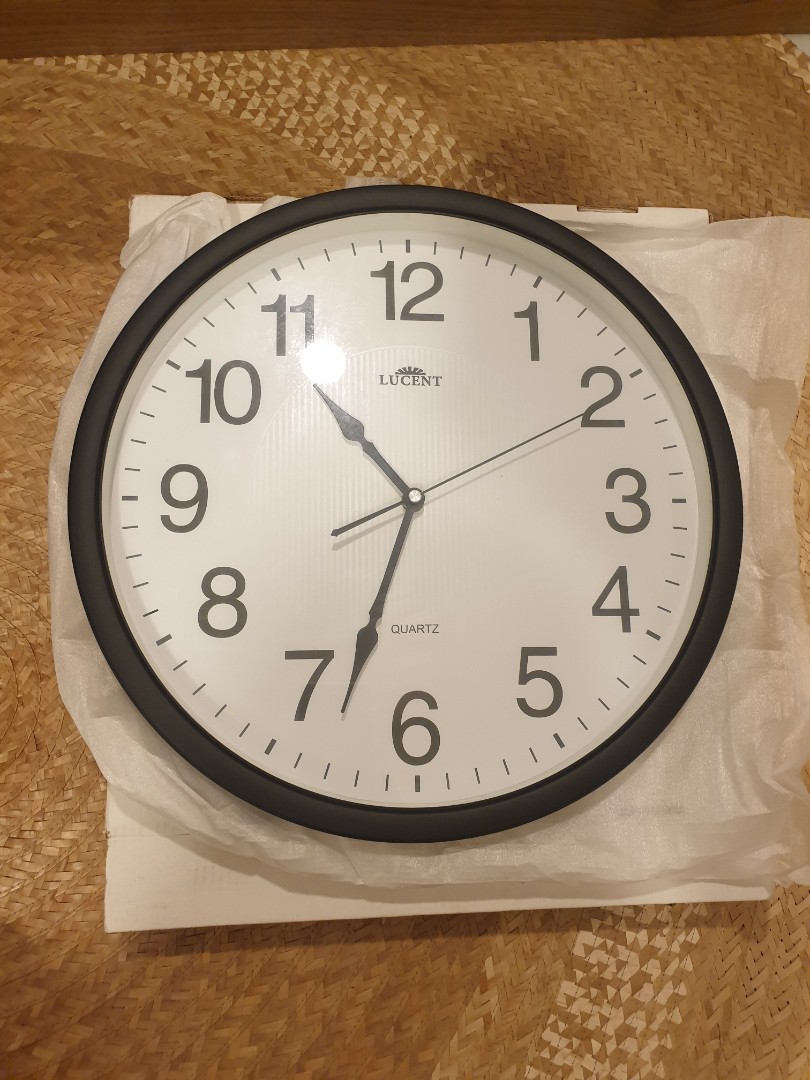 Wall clock LUCENT, Furniture & Home Living, Home Improvement ...
