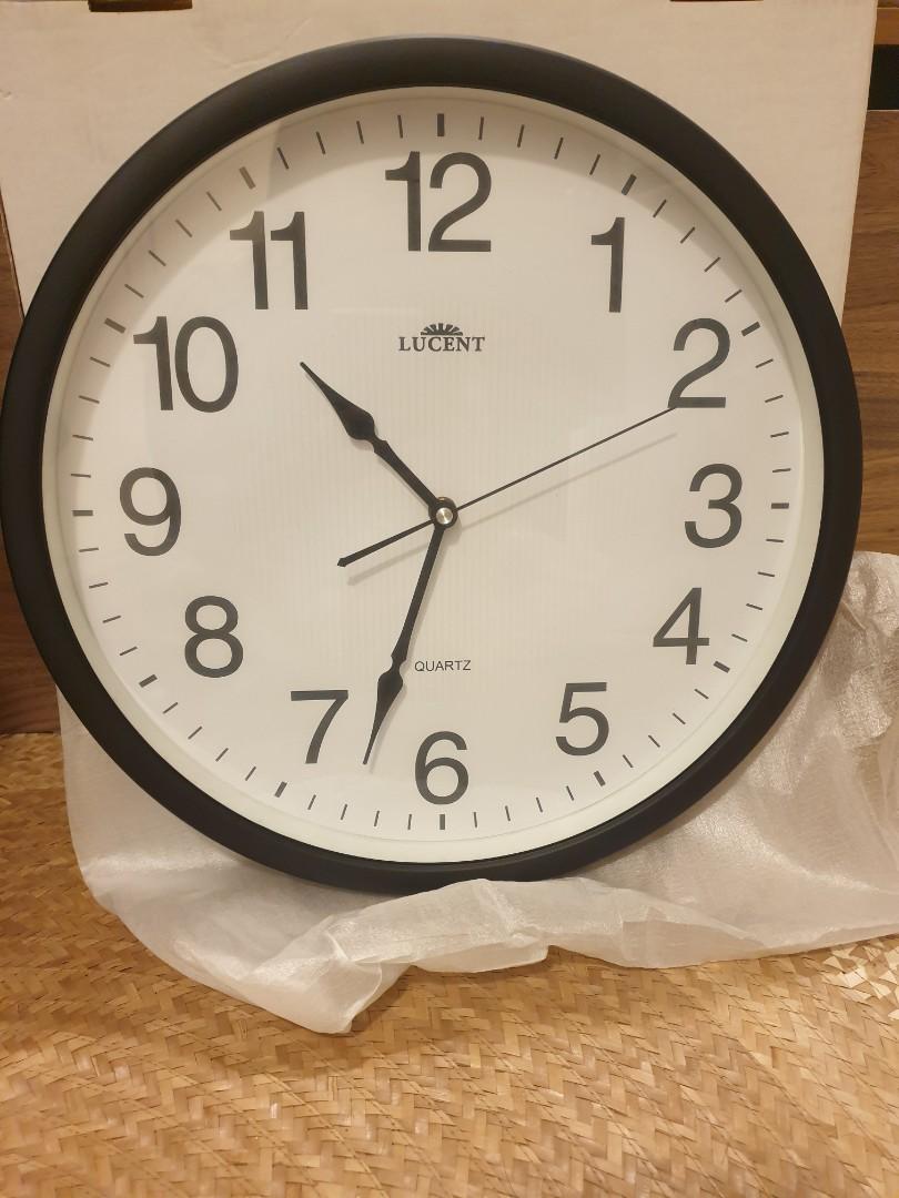 Wall clock LUCENT, Furniture & Home Living, Home Improvement ...