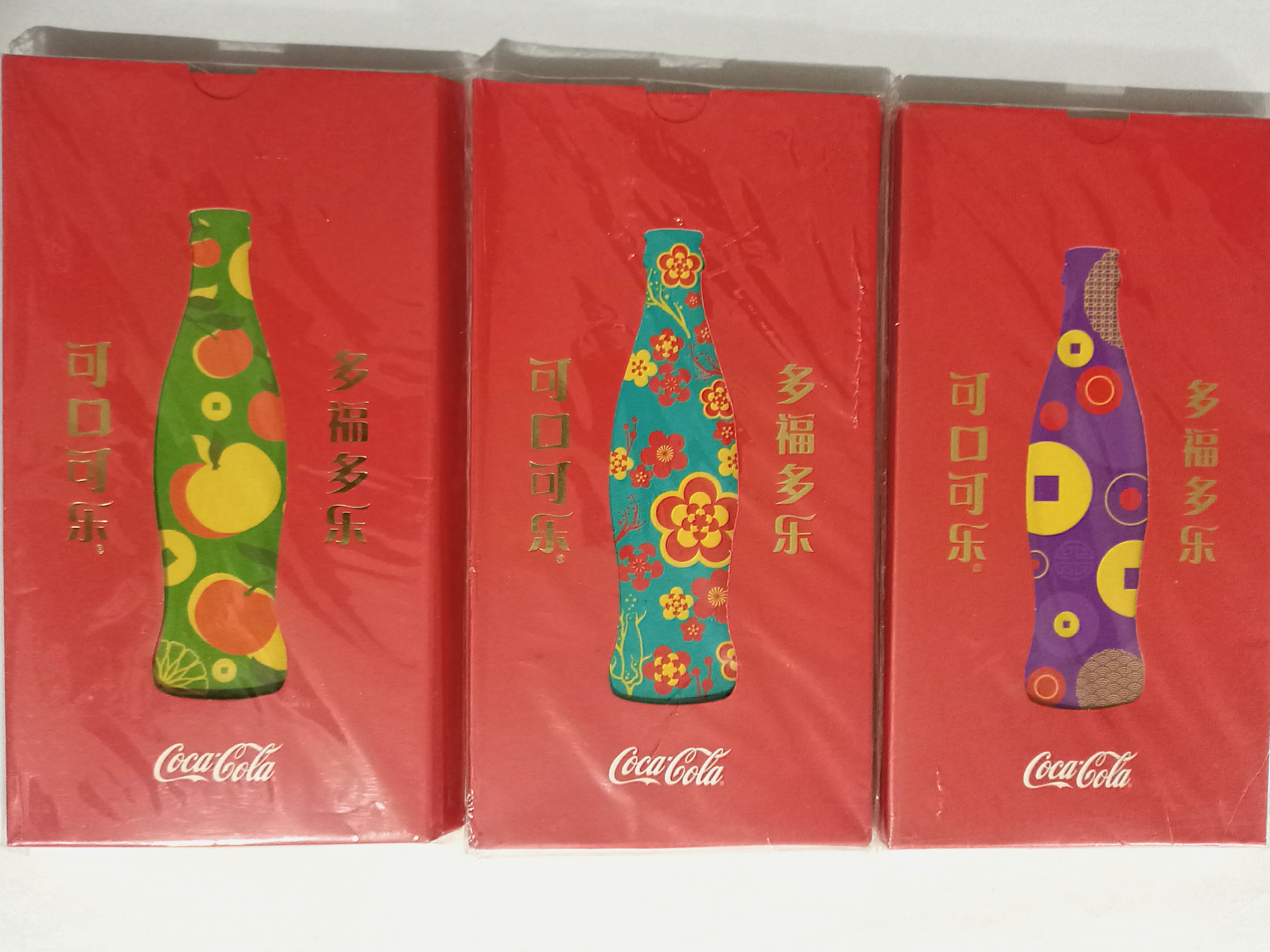 3 Packets Coca Cola Red packet, Everything Else on Carousell