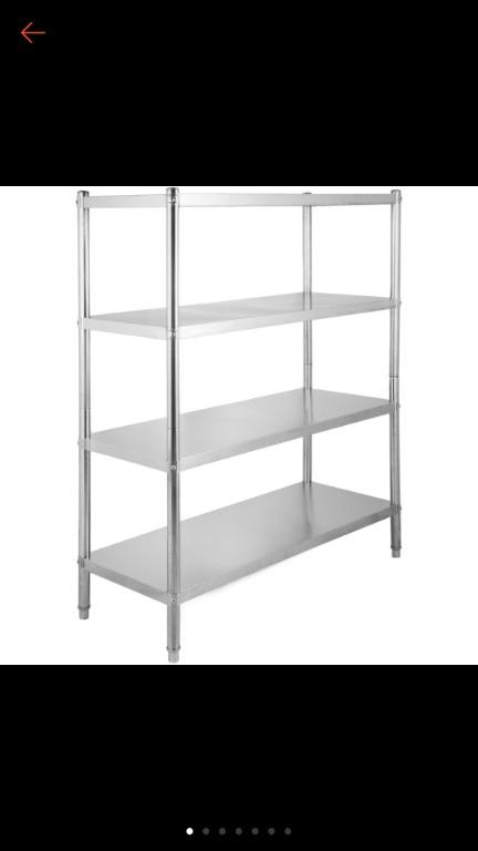 4 Tier Stainless Steel Rack, Furniture & Home Living, Furniture ...