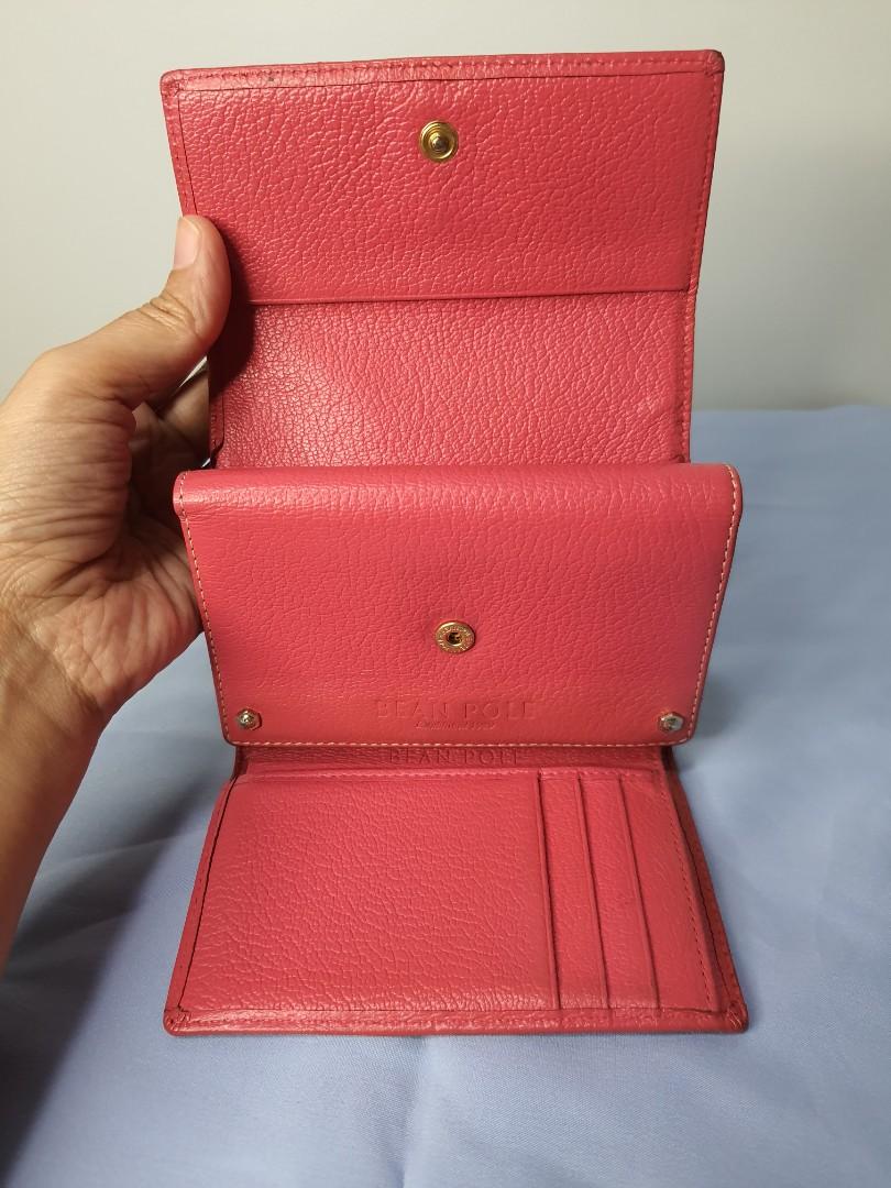 Bean pole wallet pink color, Women's Fashion, Bags & Wallets, Wallets ...
