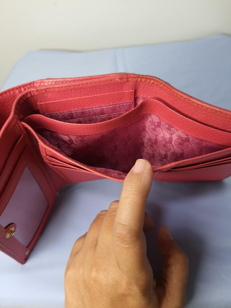 Bean pole wallet pink color, Women's Fashion, Bags & Wallets, Wallets ...