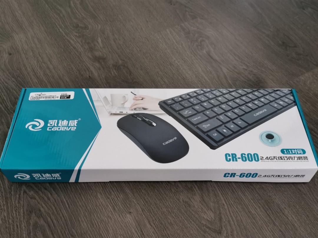 New Cadeve CR-600 wireless mouse & keyboard combo, Computers & Tech ...