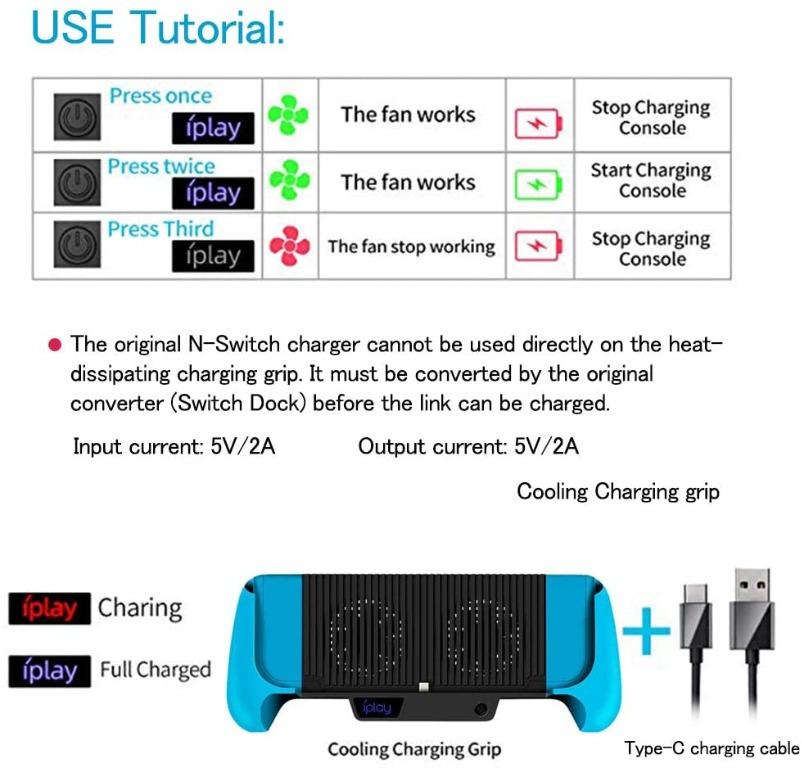Brand New 2 in 1 Nintendo Switch & Switch Lite Charging Grip Stand ...