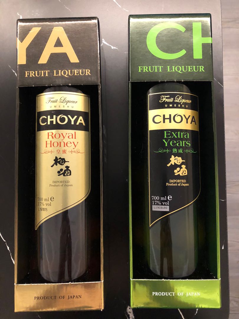 Choya Extra Years/ Choya Royal Honey, Food & Drinks, Alcoholic Beverages on Carousell