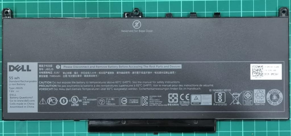 Dell Original Battery for Latitude E7370 (NEW), Computers & Tech, Parts ...