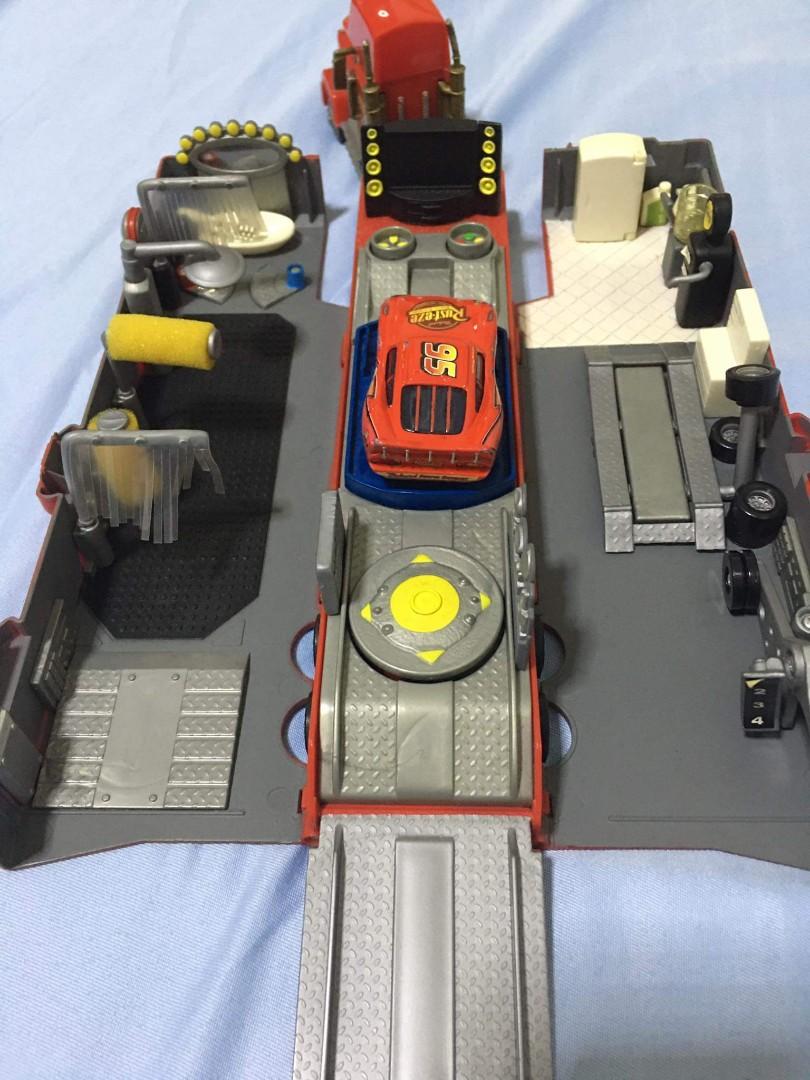 Disney Pixar Cars- Mac Truck w/ Lightning Mcqueen, Hobbies & Toys, Toys ...