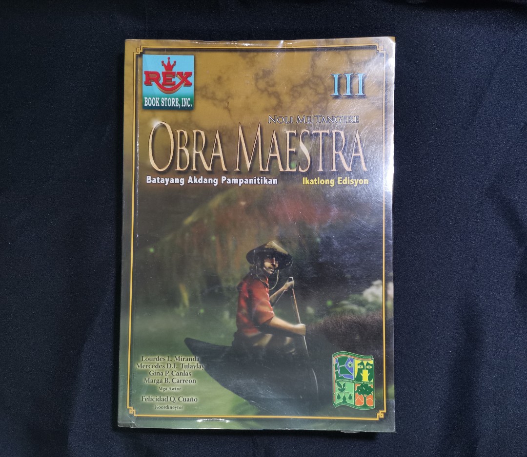 Filipino Book: NOLI ME TANGERE OBRA MAESTRA - Miranda, Tulaylay, Canlas ...