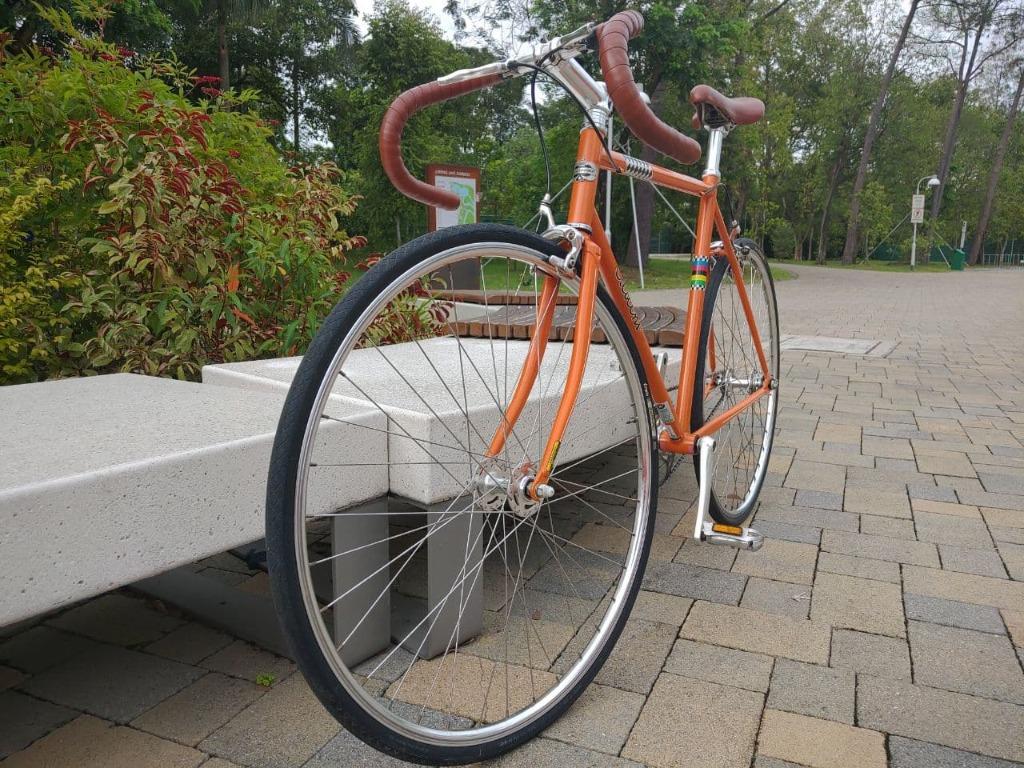 Fixie Bike - Vintage Orange Crescent Classic Fixie Bike 1970s, Sports ...