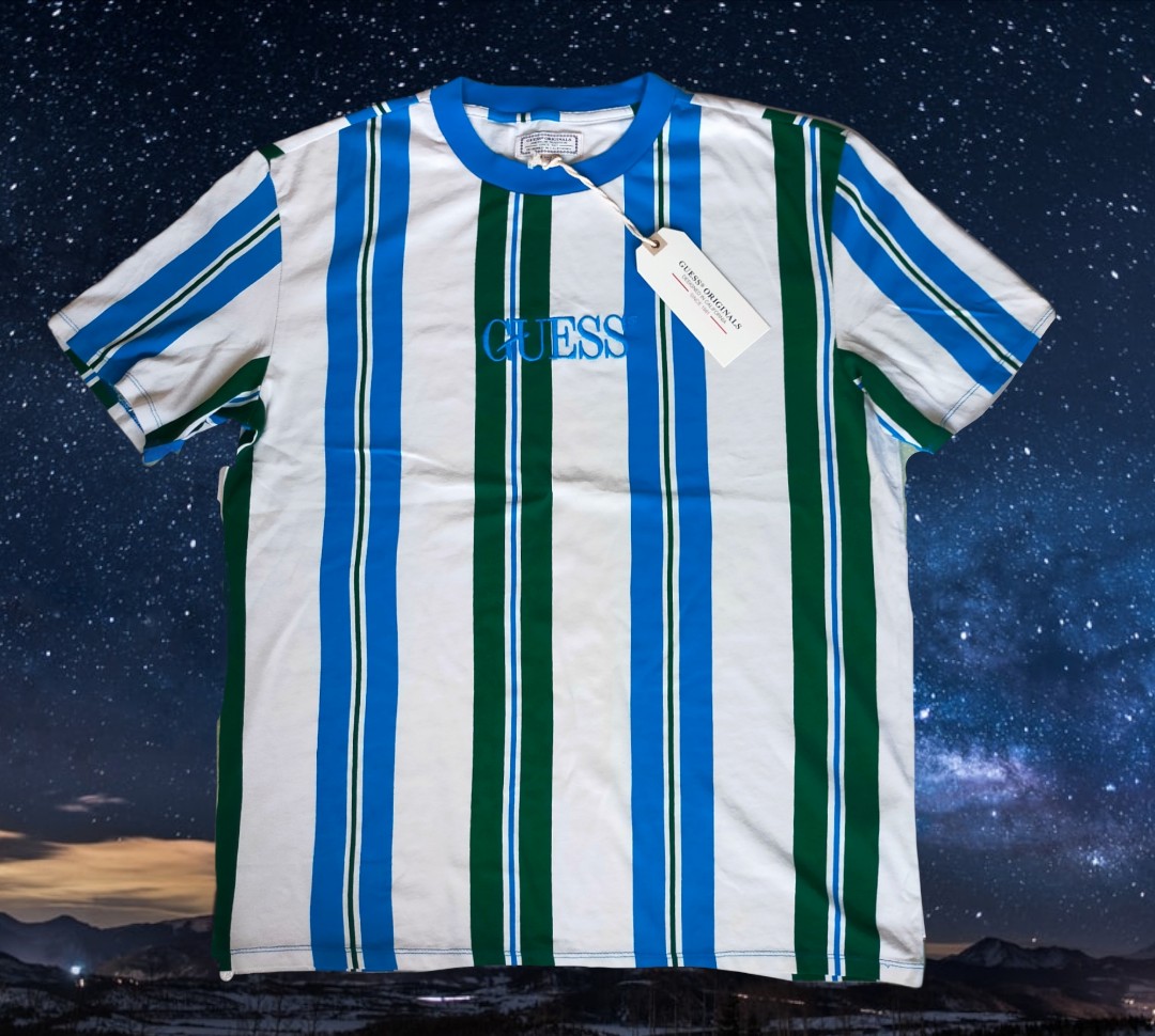 GUESS STRIPES ORIGINAL BRAND NEW, Men's Fashion, Tops & Sets, Tshirts ...