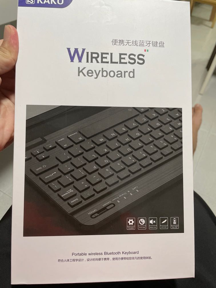Kaku 10inch wireless keyboard, Electronics, Computer Parts ...