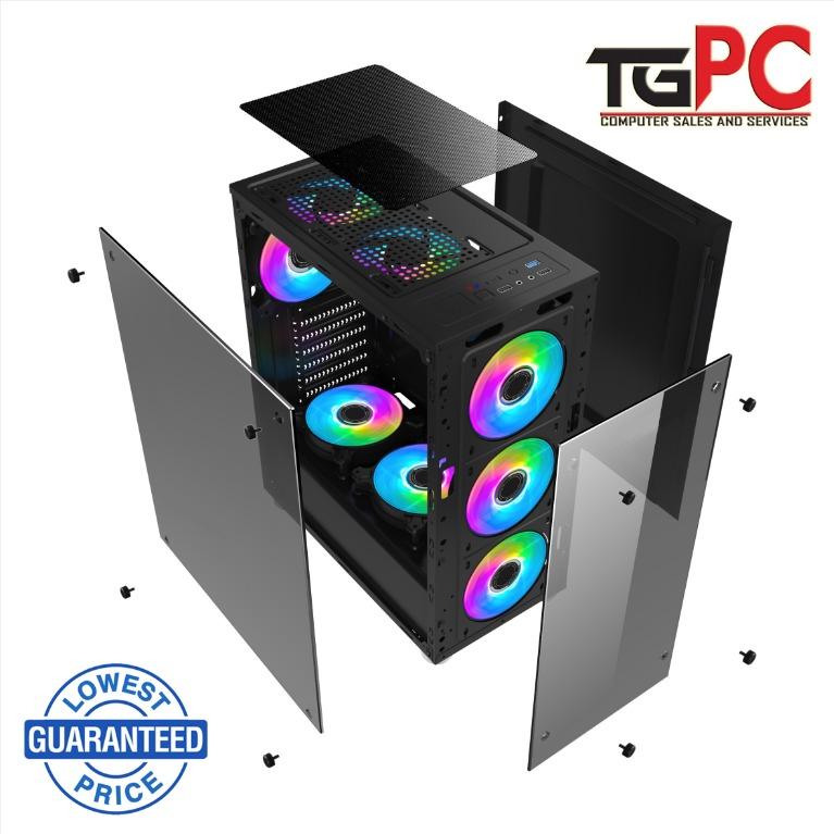 Keytech T850 High Quality Mid Tower ATX Gaming PC Computer Case ...