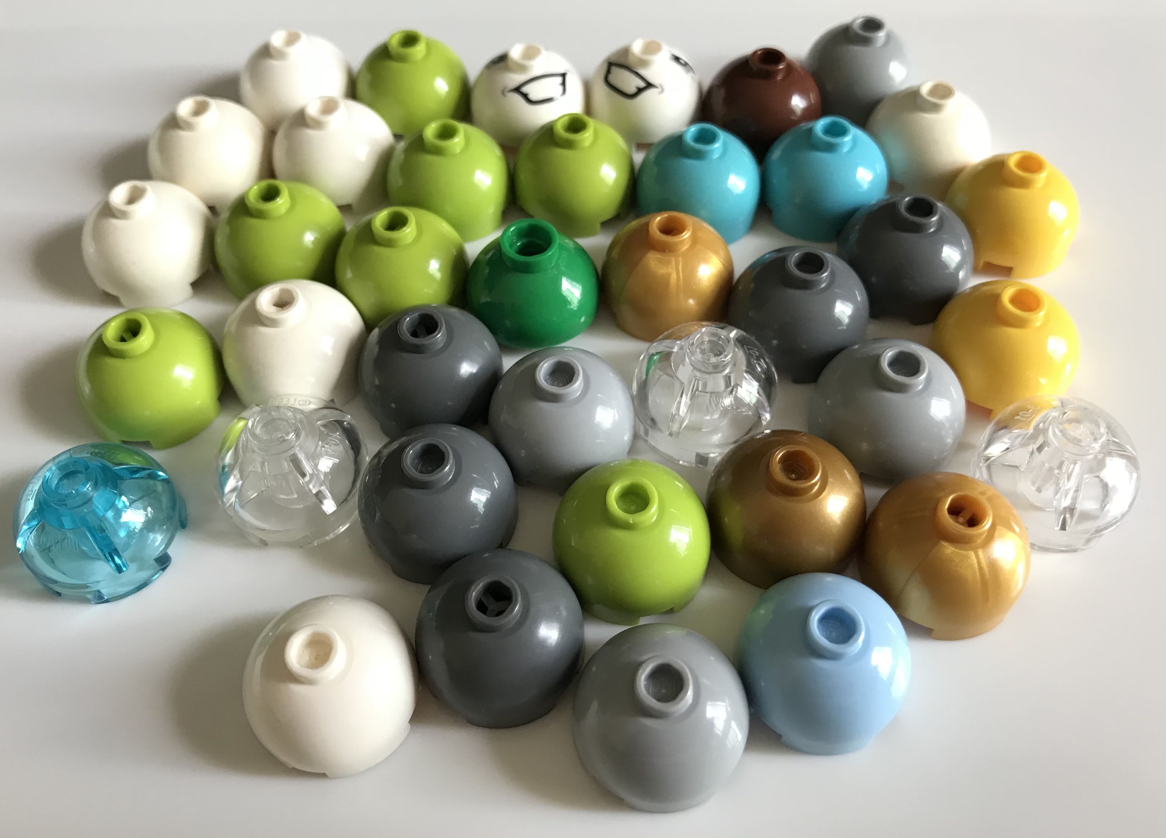 Lego Round 2x2 Dome Top (Assorted), Hobbies & Toys, Toys & Games on ...