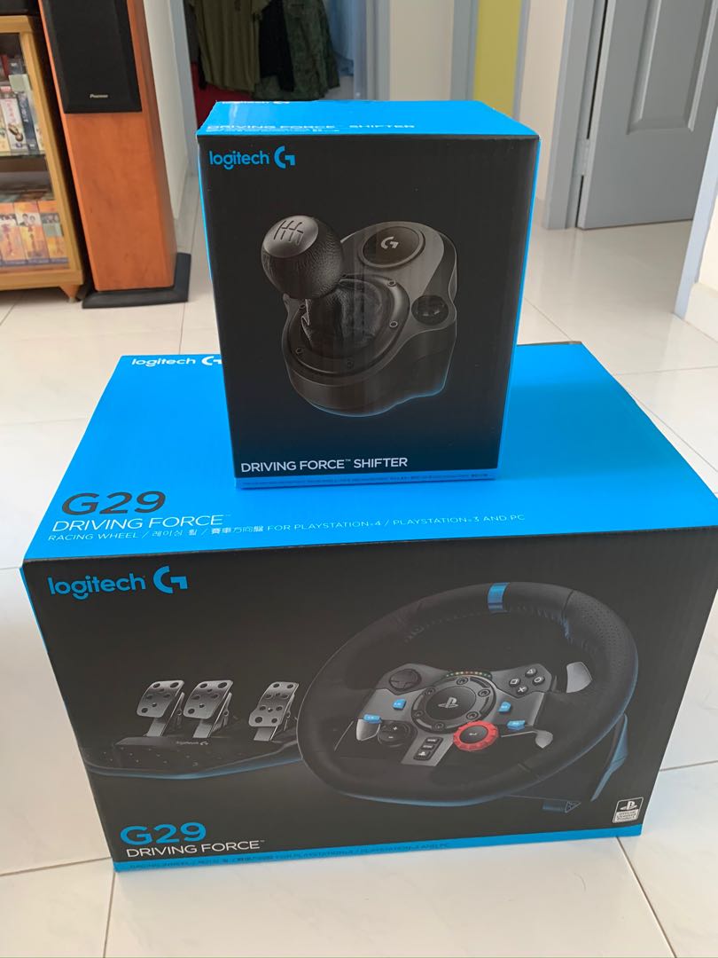 Logitech G29 Wheels Set + Paddle Shifter, Video Gaming, Gaming ...