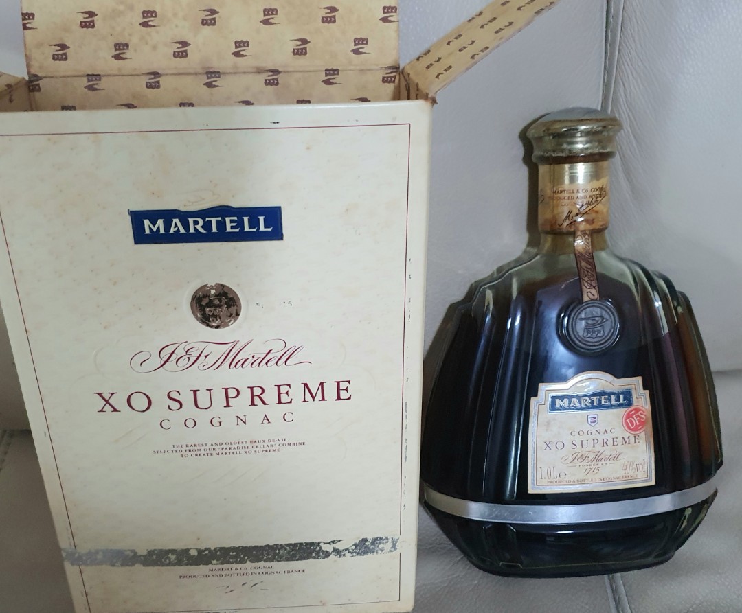 Martell XO Supreme Cognac 1 L with box, Food & Drinks, Alcoholic Beverages on Carousell
