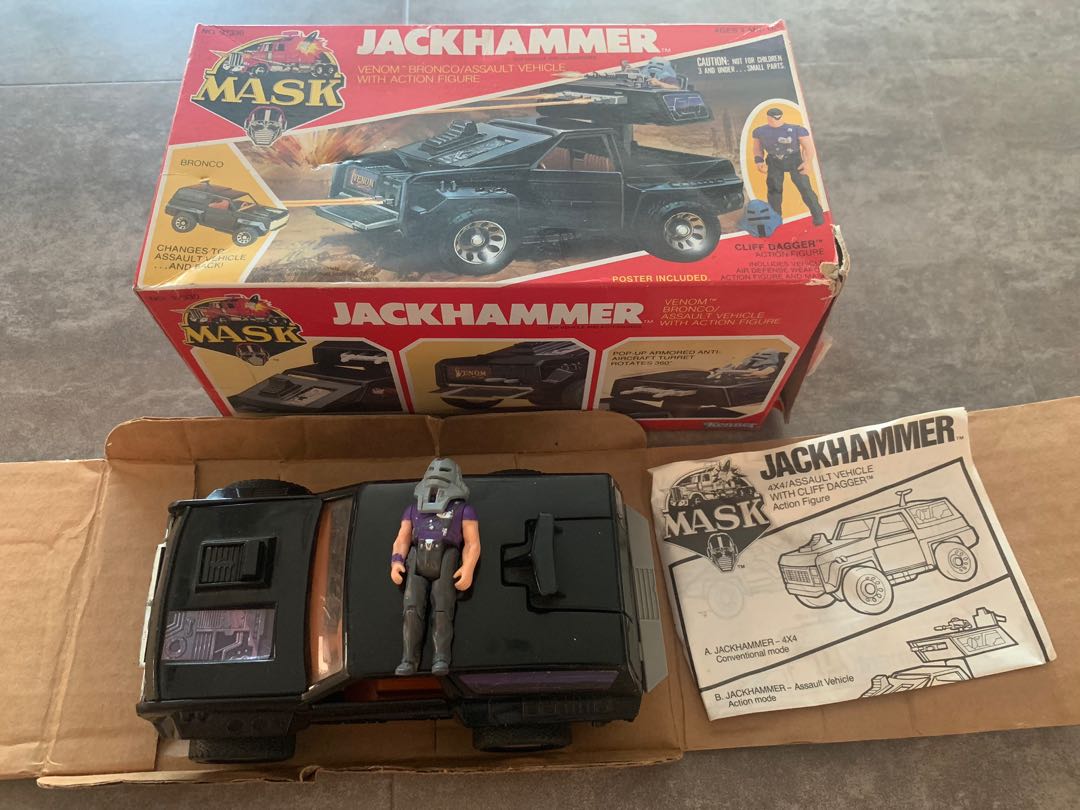 M.A.S.K mask Kenner Jackhammer complete in box with inserts, Hobbies ...