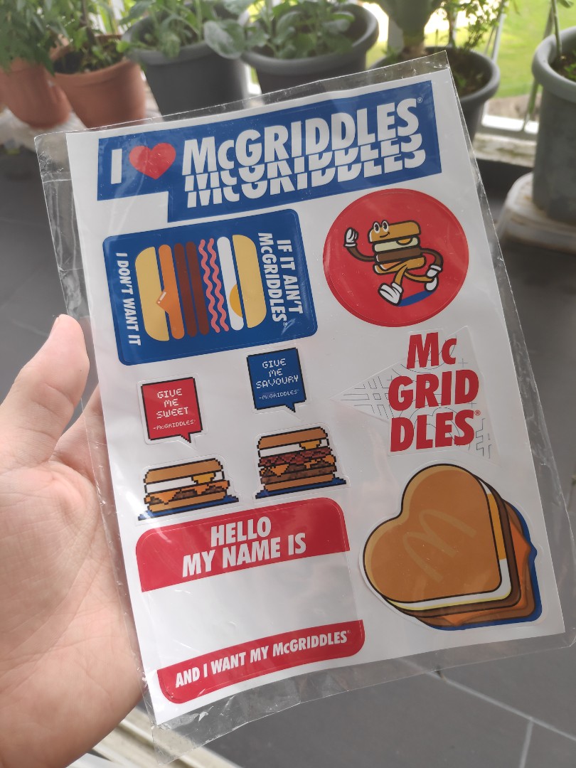 McGriddles Sticker Pack, Hobbies & Toys, Stationery & Craft, Stationery ...