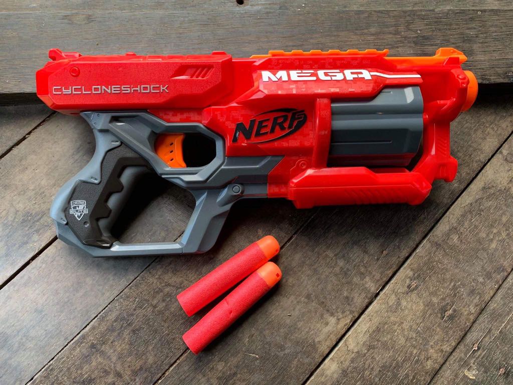 Mega cyclone shock Nerf, Hobbies & Toys, Toys & Games on Carousell
