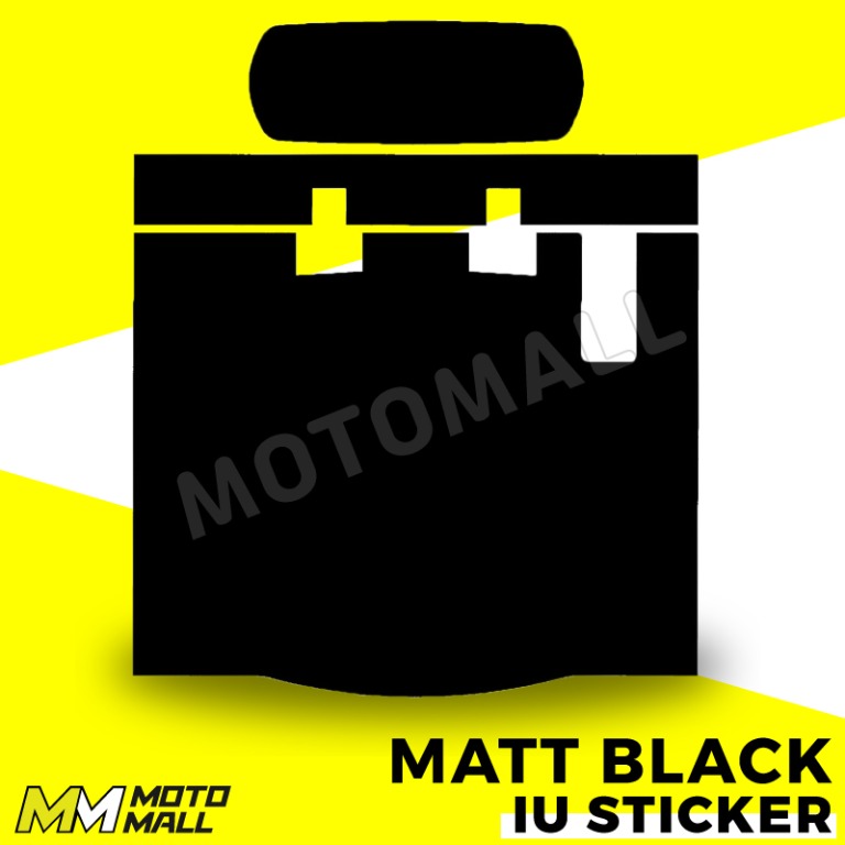 Motorcycle IU Sticker / Decal Matt Black, Motorcycles, Motorcycle ...