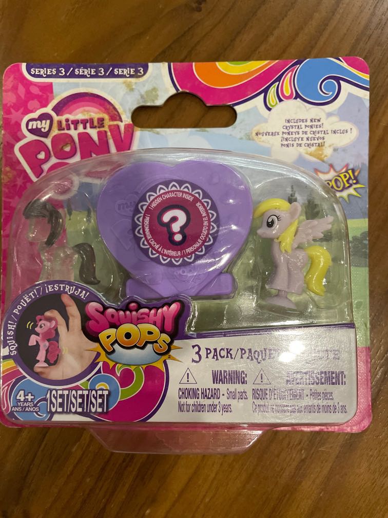 My little pony 3 pc squishy pops figurine toy, Hobbies & Toys, Toys ...