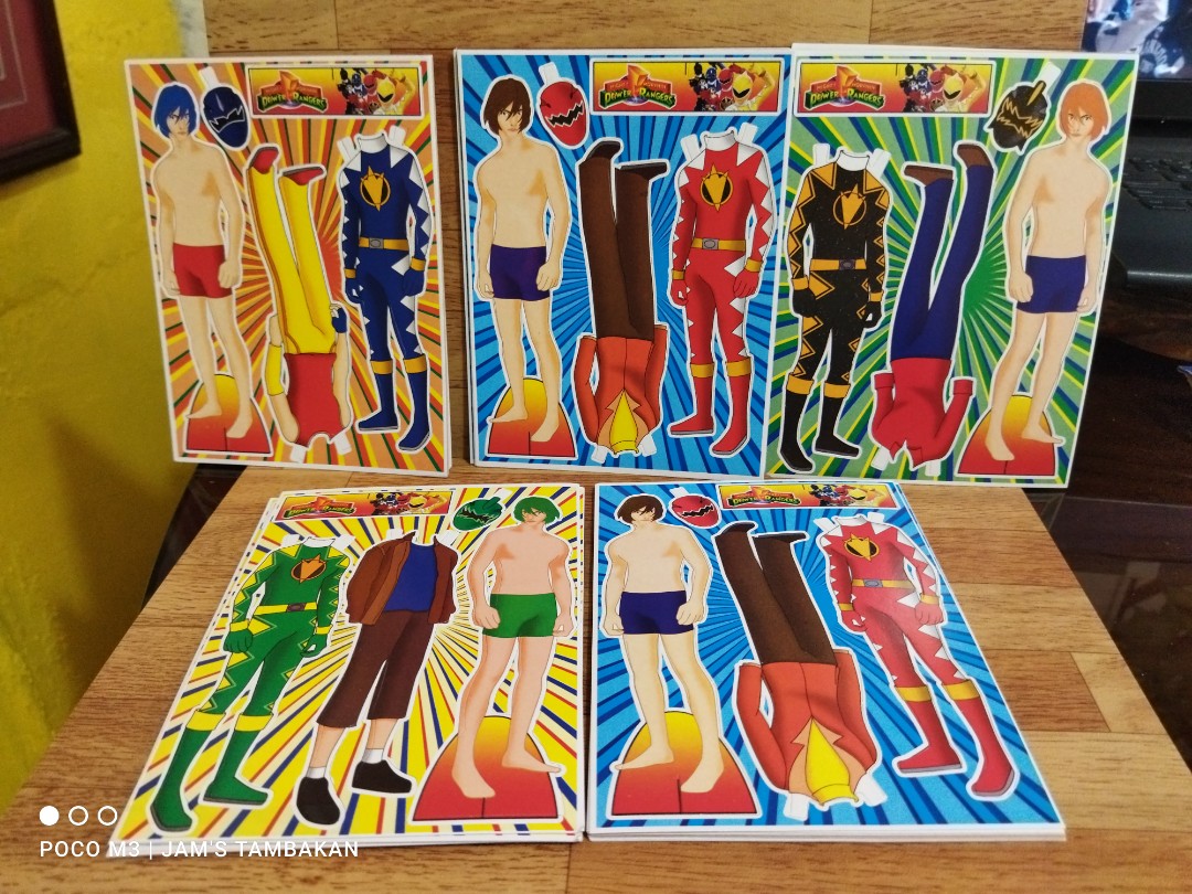 Power Rangers Paperdolls, Hobbies & Toys, Stationary & Craft, Art ...