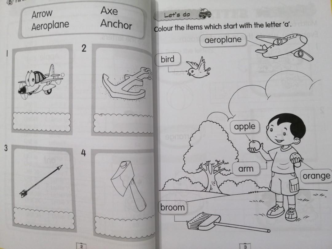 Preschool English Workbook, Hobbies & Toys, Books & Magazines, Children ...