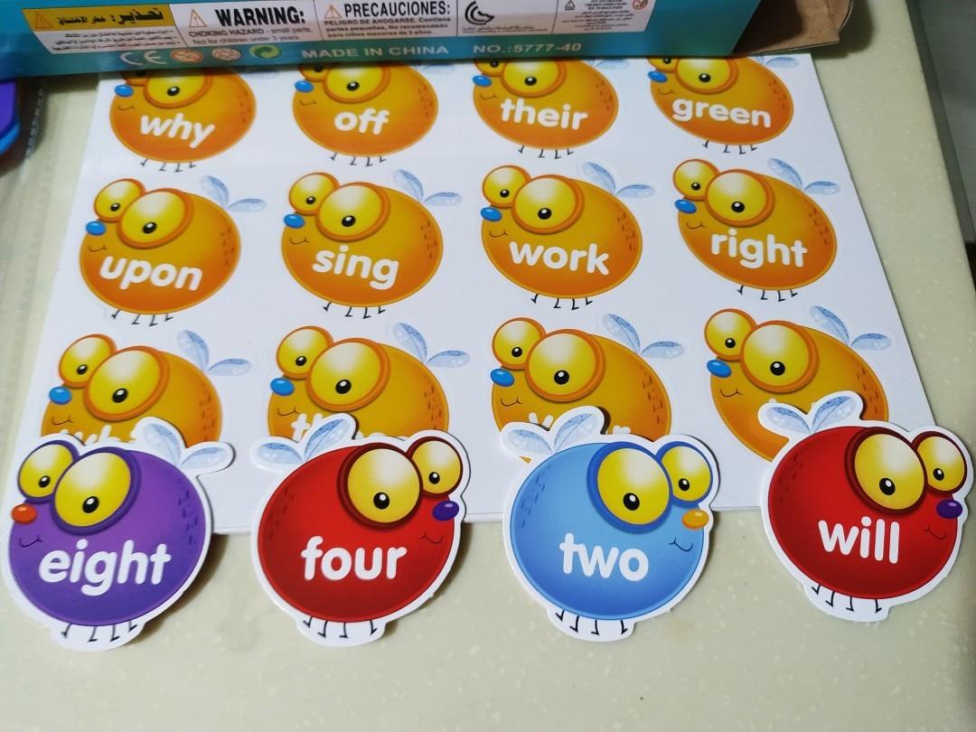 Sight Words Swat (x 1 set), Hobbies & Toys, Toys & Games on Carousell