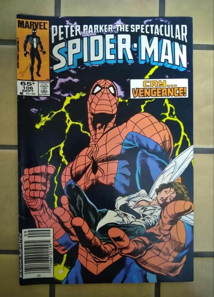 The Spectacular Spiderman #106 ( Mark Beachum - Cover Art ) Marvel ...