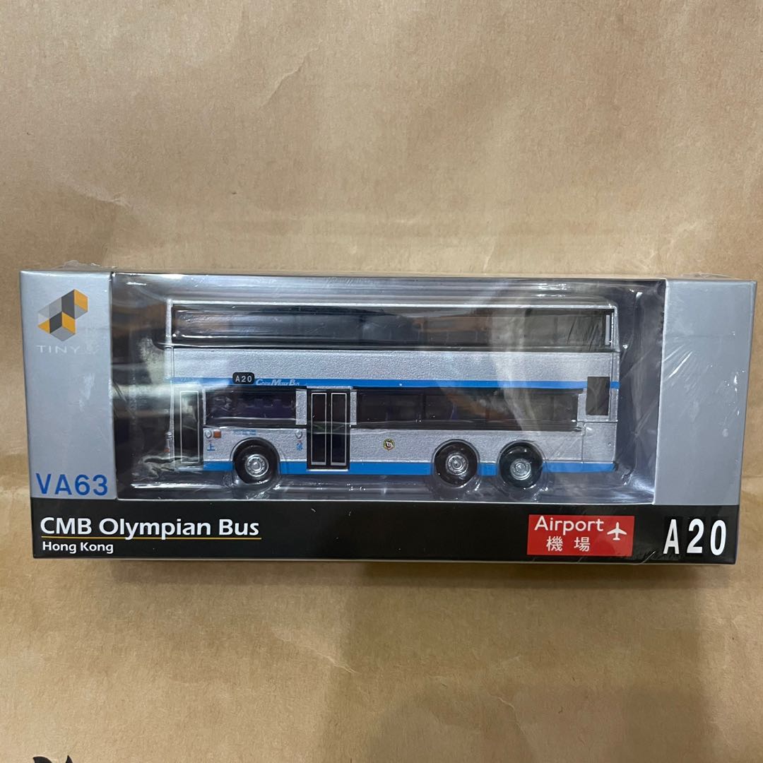 Tiny 微影 x CMB 中巴 富豪奧林比安巴士 Olympian 11米 VA63 巴士 (路線A20 機場) 7-11限定, 興趣及遊戲 ...