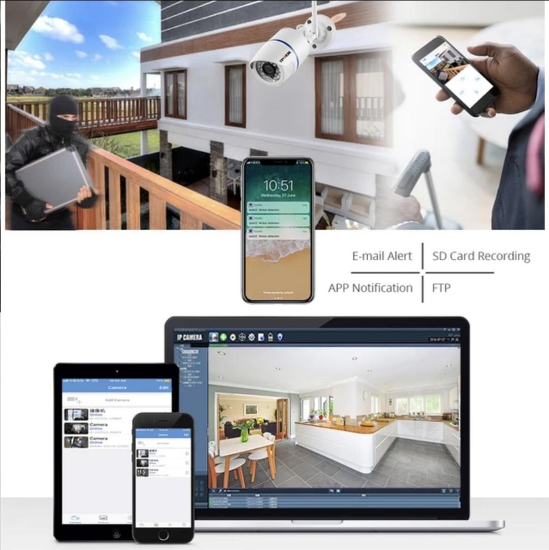 TPTEK OUTDOOR WIFI IP CAMERA, Furniture & Home Living, Security & Locks ...