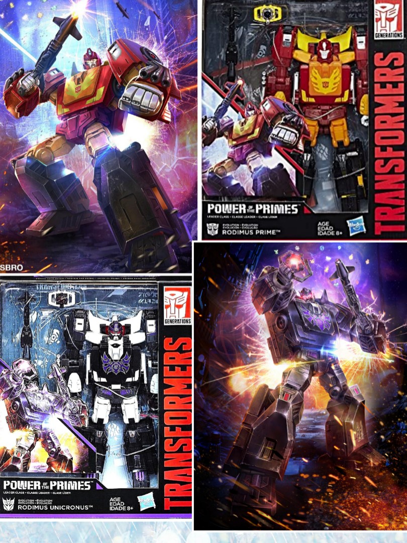 Transformers Potp Leader Class Rodimus Prime and Rodimus Unicronus ...