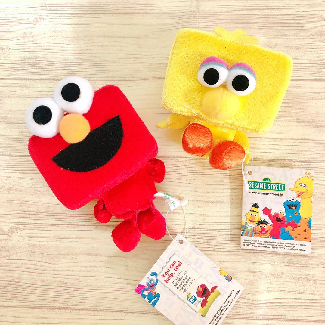 Universal Studios Sesame Street Elmo & Big Bird Hanging Plush , Hobbies ...