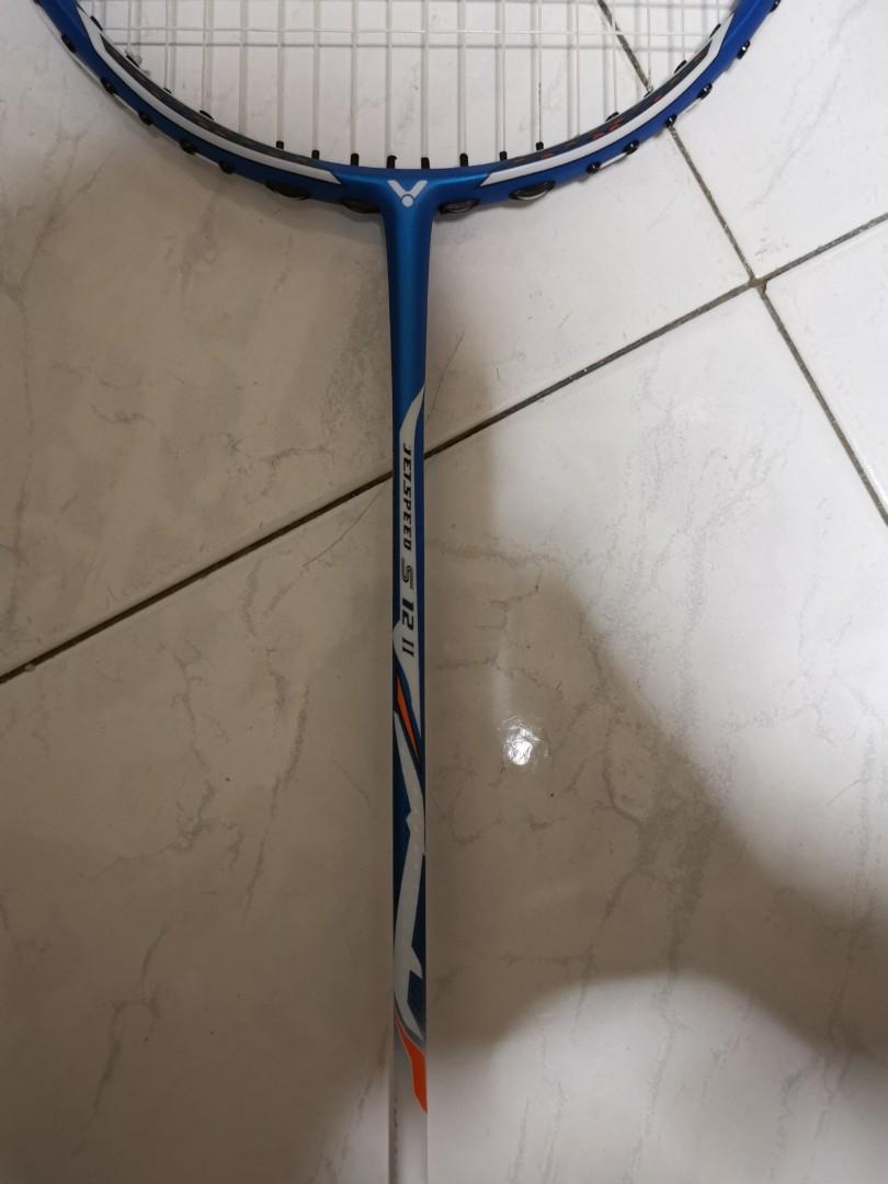 Victor Jetspeed 12 II Badminton Racket, Sports Equipment, Sports ...