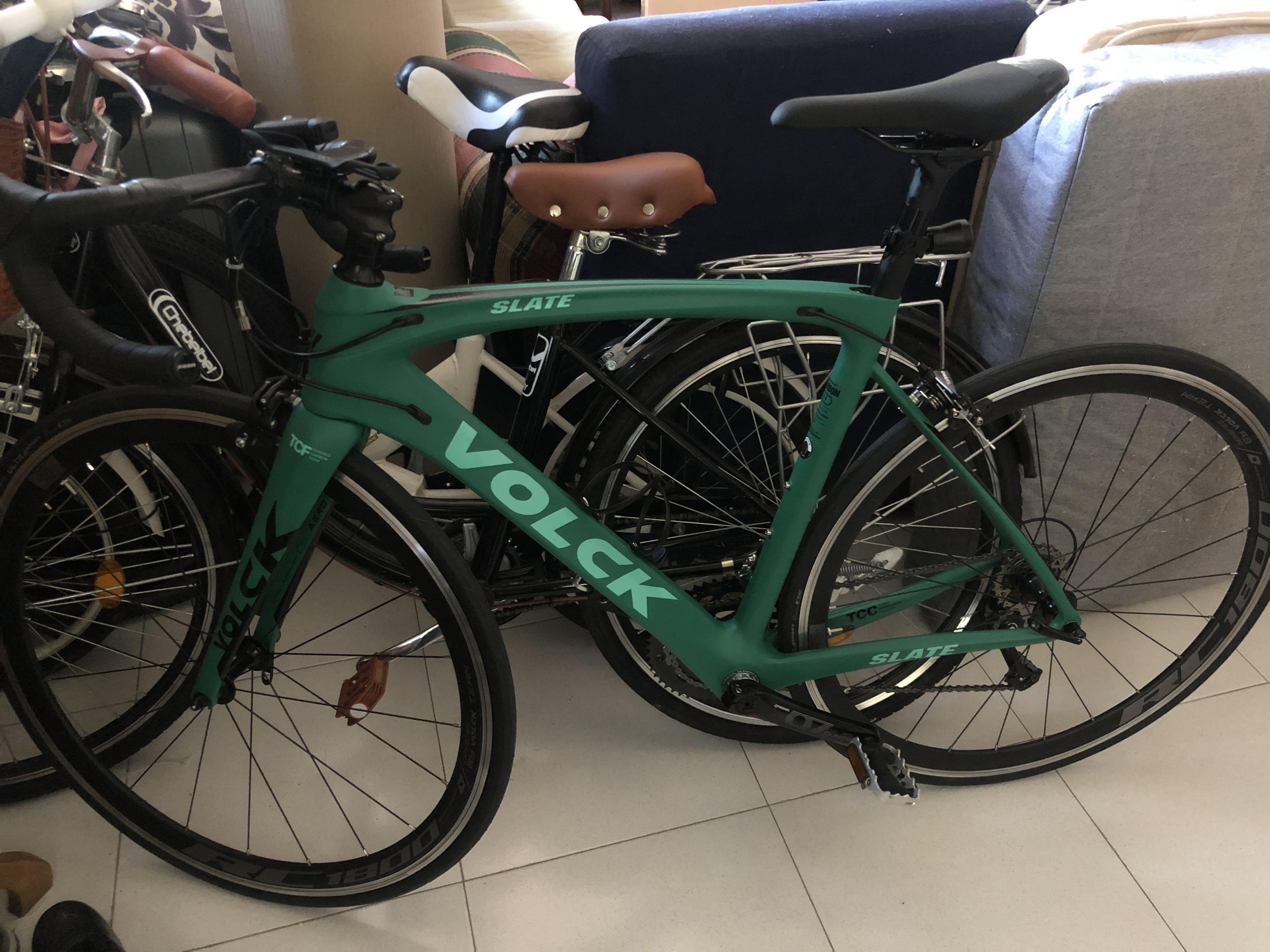 Volck Carbon Fiber Road Bike (Good as new), Sports Equipment, Bicycles ...