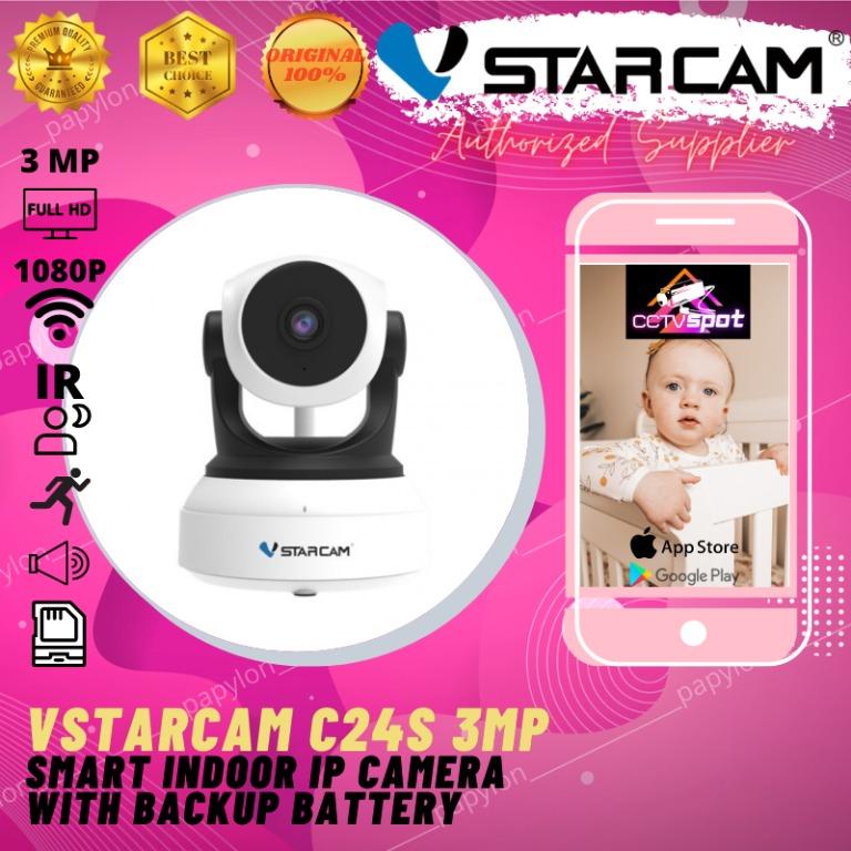 Vstarcam 3MP C24S-White Wireless IP Camera [Upgraded 3 Megapixel 2304 x ...