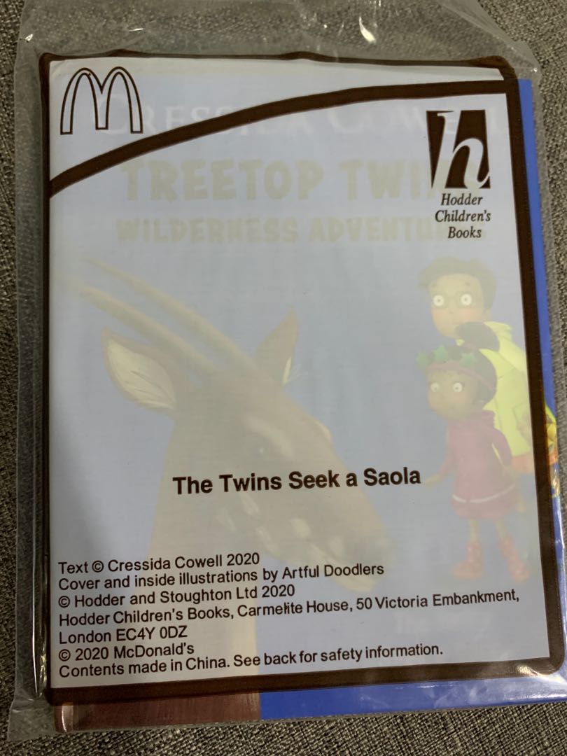 $2 With Postage BN The Twins Seek A Saola Mc D Happy Meal Book, Hobbies ...