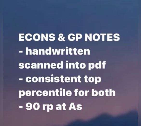 A LEVEL NOTES GP/ECONS(H2), Hobbies & Toys, Books & Magazines ...