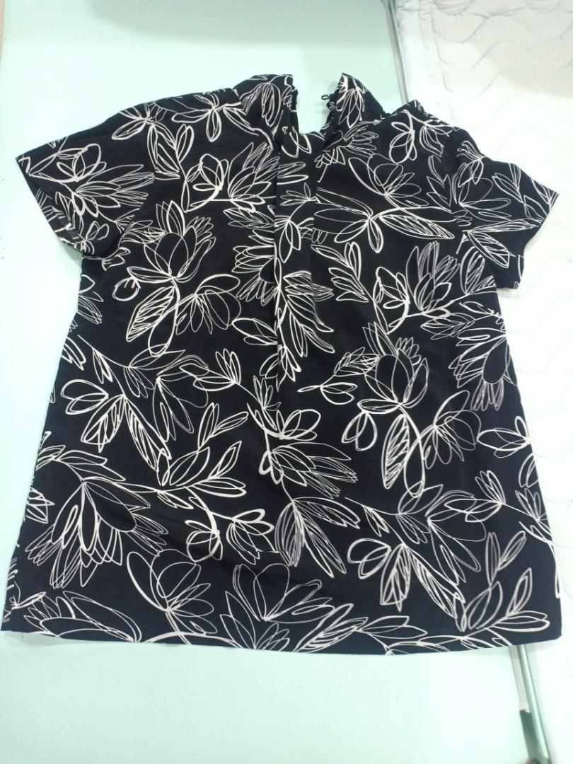 Baju Executive Baju kantoran Baju kerja bunga, Fesyen Wanita, Pakaian ...