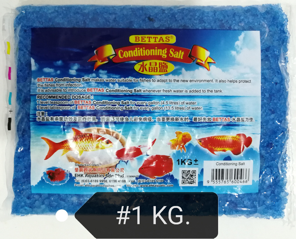 Bettas Conditioning Salt Fish Aquarium 1kg, Pet Supplies, Homes & Other ...