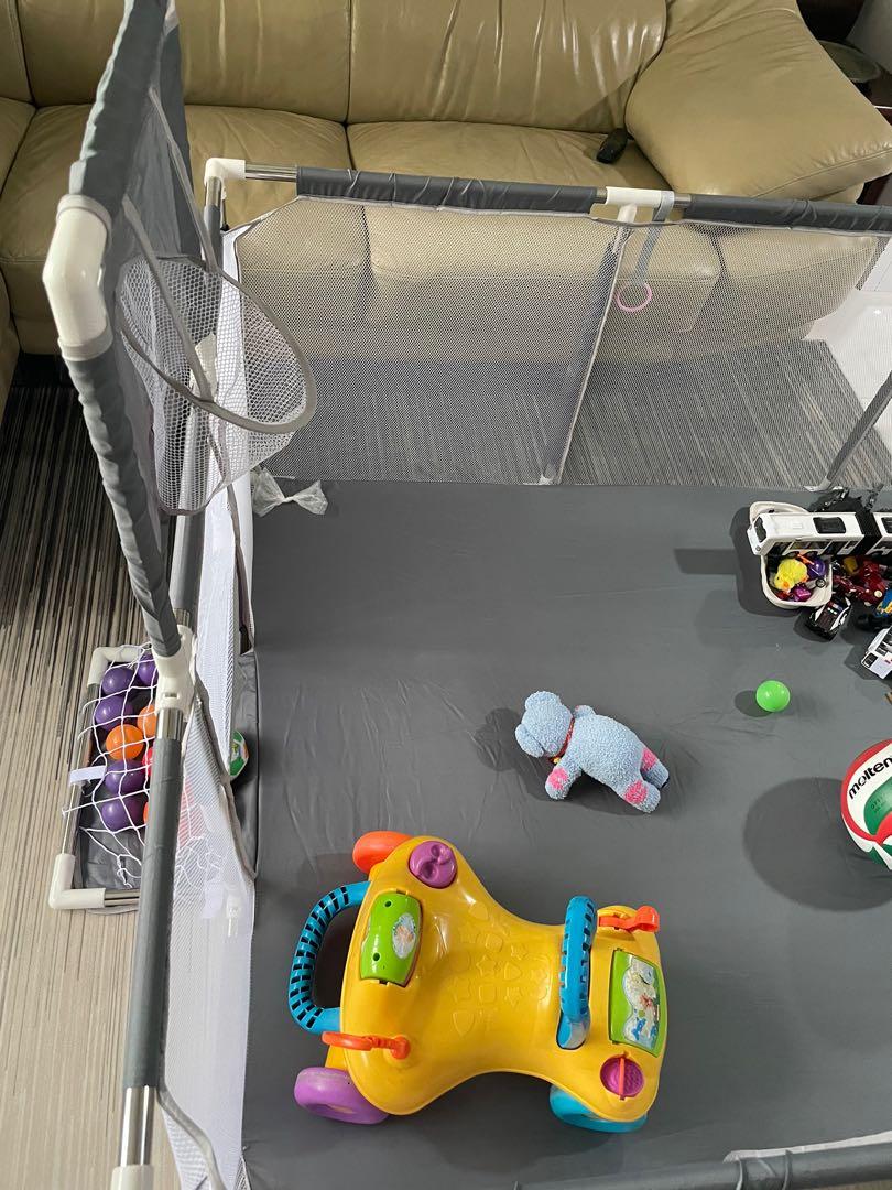 Big playpen, Babies & Kids, Baby Nursery & Kids Furniture, Cots & Cribs ...