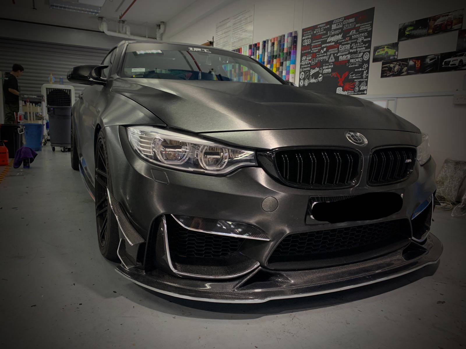BMW M4 full wrap 3M brushed black, Car Accessories, Car Workshops ...