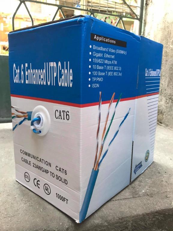 CAT6 ENHANCED UTP CABLE, INDOOR LAN CABLE, PROFESSIONAL NETWORKING ...