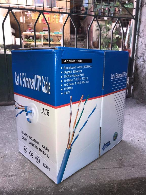 CAT6 ENHANCED UTP CABLE, INDOOR LAN CABLE, PROFESSIONAL NETWORKING ...
