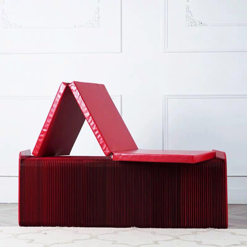 Chair Foldable“Accordion” 3 seater bench Thick Seat Pad, Furniture ...