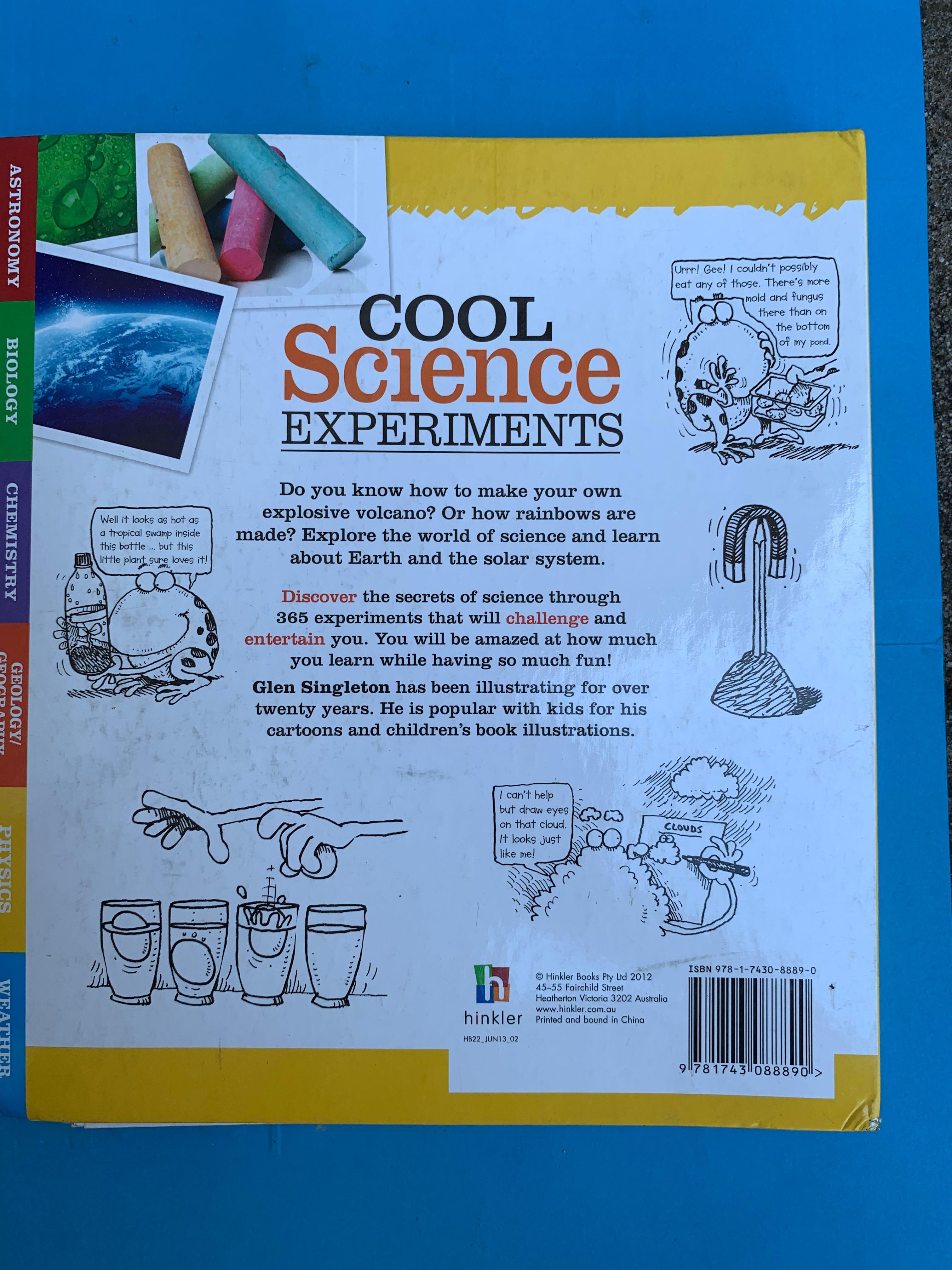 Cool science experiments hard bound , Hobbies & Toys, Books & Magazines ...